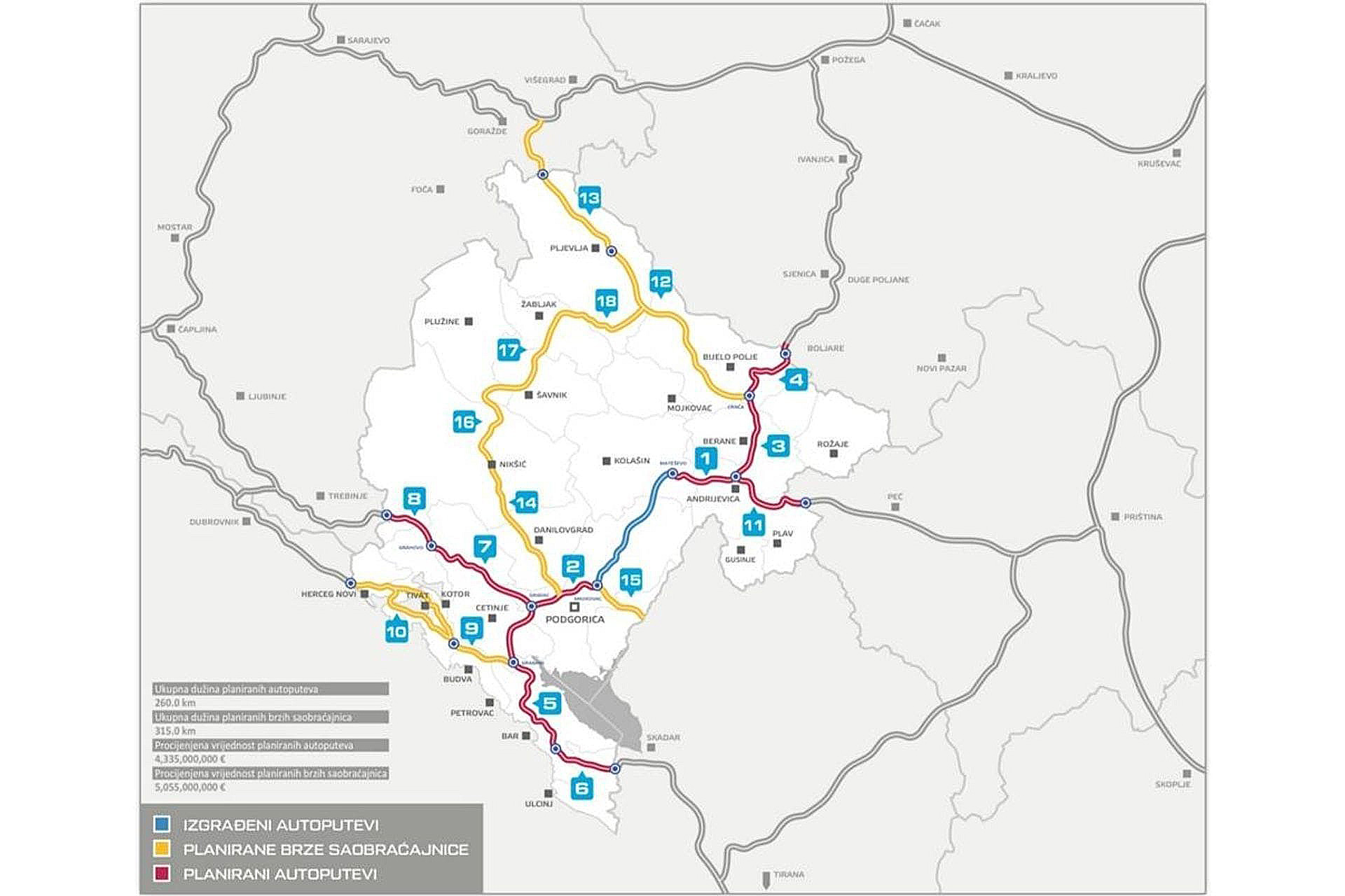 Montenegro Advances Expressway Plans with New Design Contract - The Region