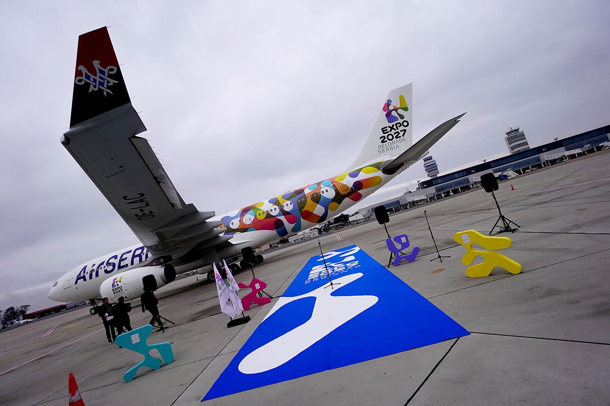 Air Serbia Unveils New Plane Featuring Expo 2027 Design - The Region