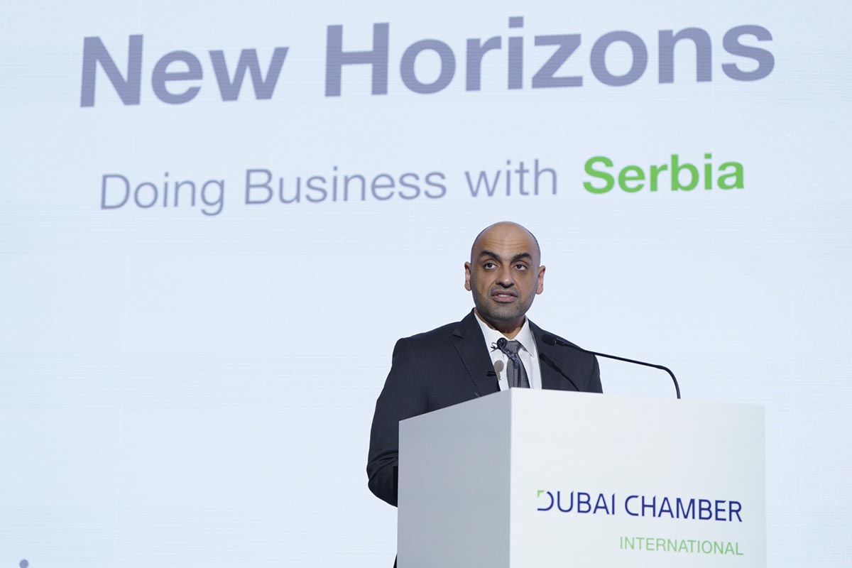 H.E. Mohammad Ali Rashed Lootah, President and CEO of Dubai Chambers ...